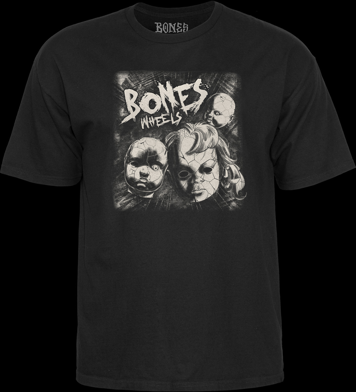 BONES WHEELS Dollhouse T-Shirt Black Photo #1 - Photo Gallery - BONES WHEELS
