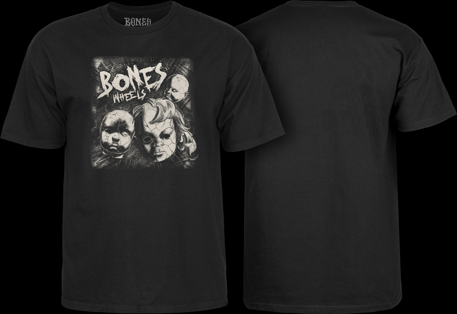 BONES WHEELS Dollhouse T-Shirt Black Photo #1 - Photo Gallery - BONES WHEELS