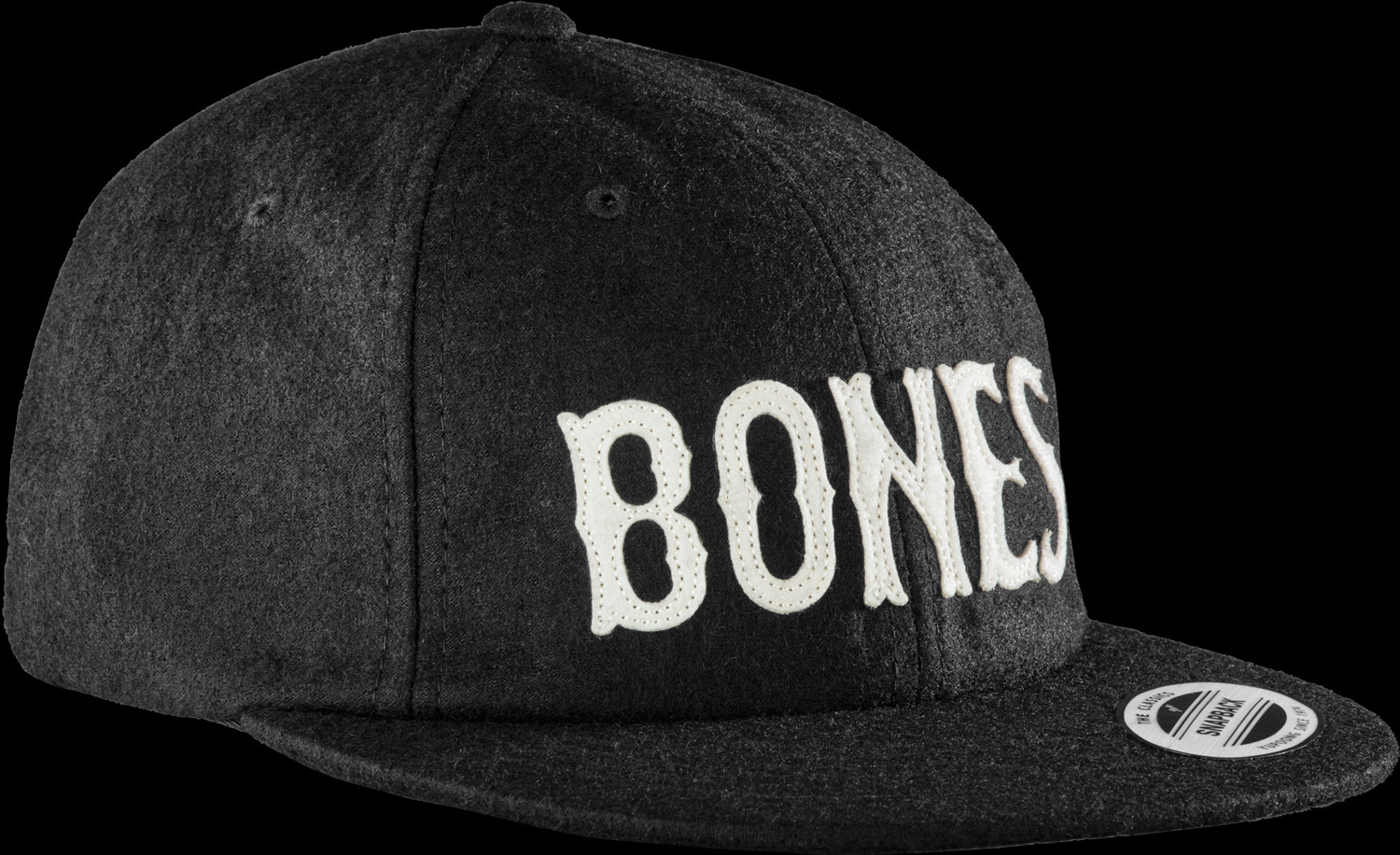 BONES WHEELS Cap Strapback Wooly Black Photo #4 - Photo Gallery - BONES ...