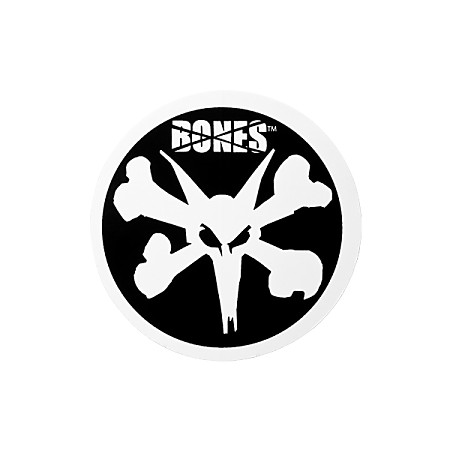 BONES WHEELS 4" Circle Sticker (Single) - BONES WHEELS