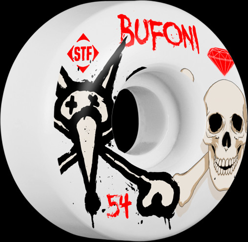 BONES WHEELS STF Pro Bufoni Crest 54mm Wheels 4pk Photo #1 - Photo ...