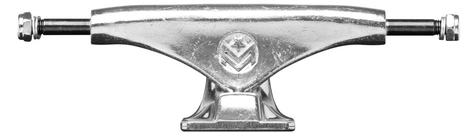 Mini Logo Trucks Split Rough Polish/Black 8.38" Set Photo #1 - Photo ...