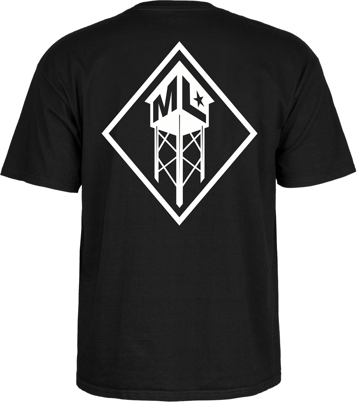 Mini Logo Watchtower Pocket T-Shirt Black Photo #1 - Photo Gallery ...
