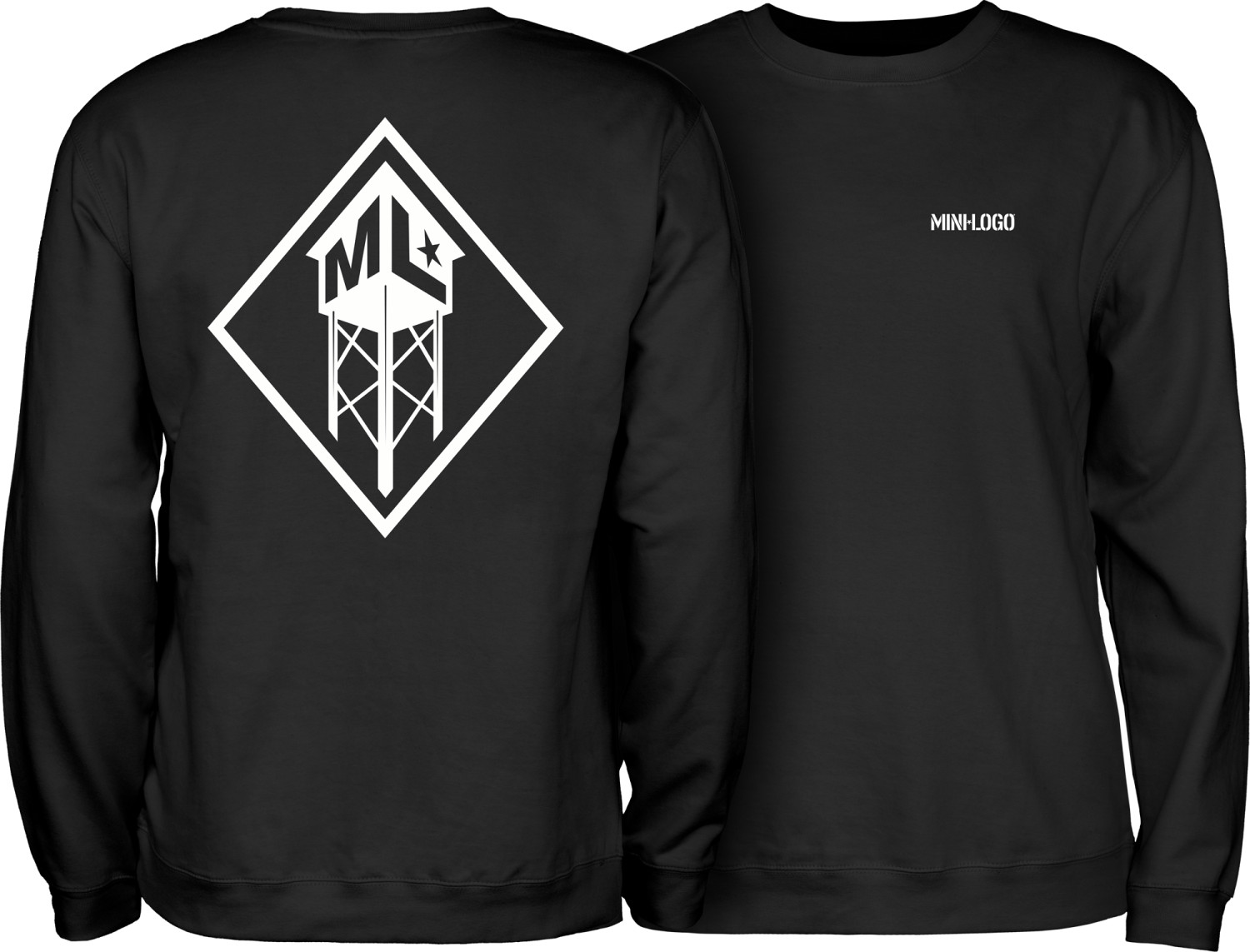 Mini Logo Watchtower Sweatshirt Crew Black Photo #1 - Photo Gallery ...