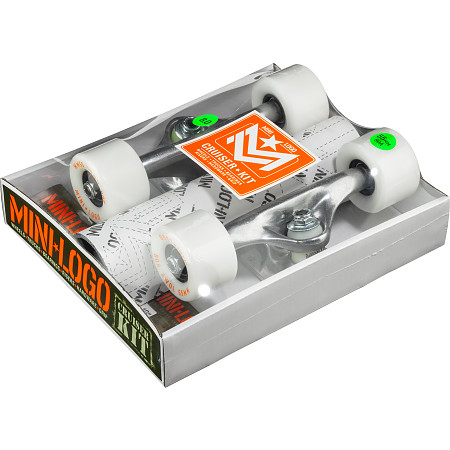 Mini Logo Cruiser Kit 55MM x 80A White - Mini Logo Skateboards
